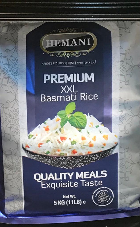 Hemani XXL Basmati Rice 11 Lbs – Khushboo Indo Pak Grocery